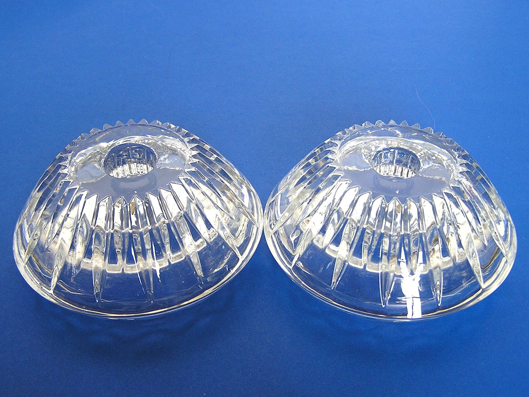 Princess House Crystal Royal Highlights 3-way Candle Holder Pair (2) - Etsy