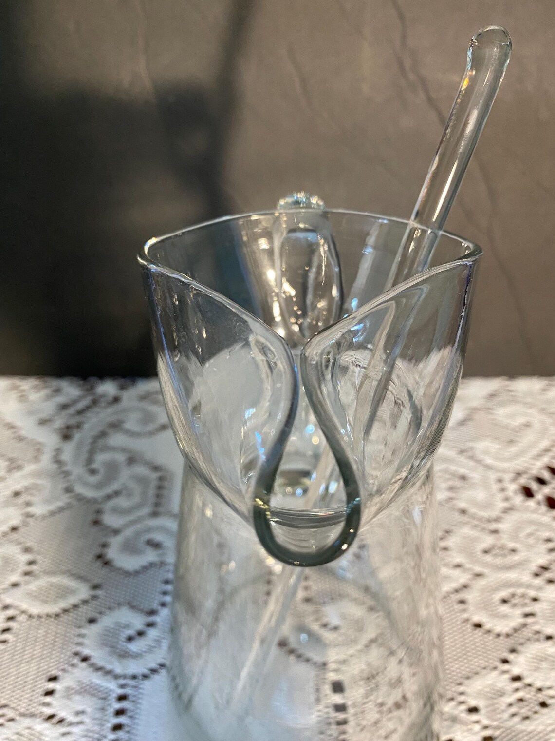 MCM Cocktail Mixer Pitcher With Glass Swizzle Stick - Etsy