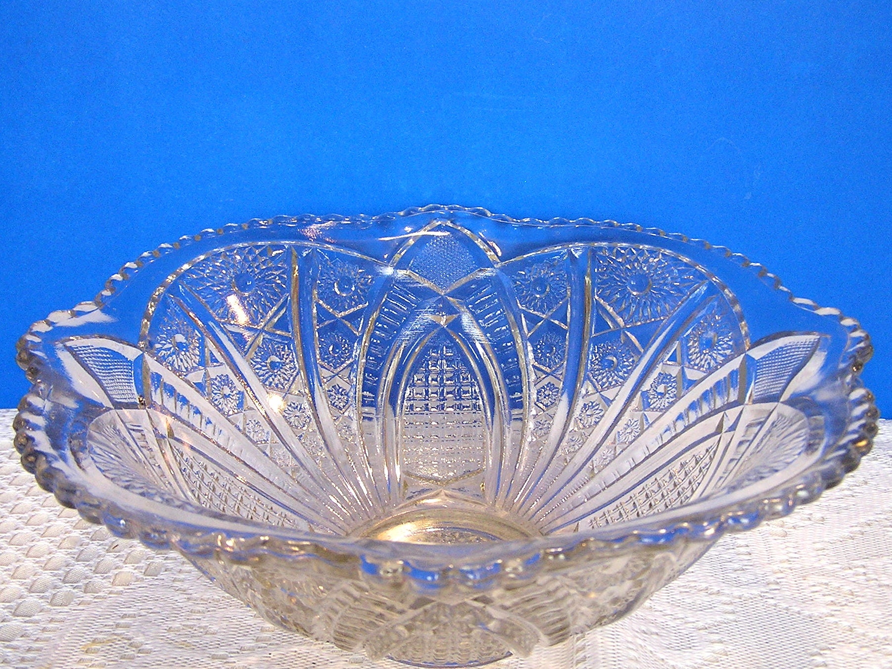 Mckee Concord Clear Punch Bowl - Etsy
