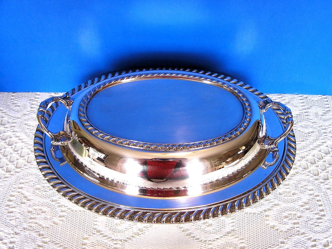 Vintage Sheffield Silver Company USA 552C Silver Plate Covered Dish or ...
