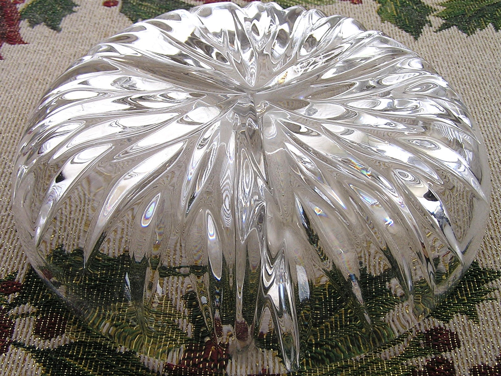 Gorham Crystal Star Blossom 3-part Divided Relish Dish - Etsy