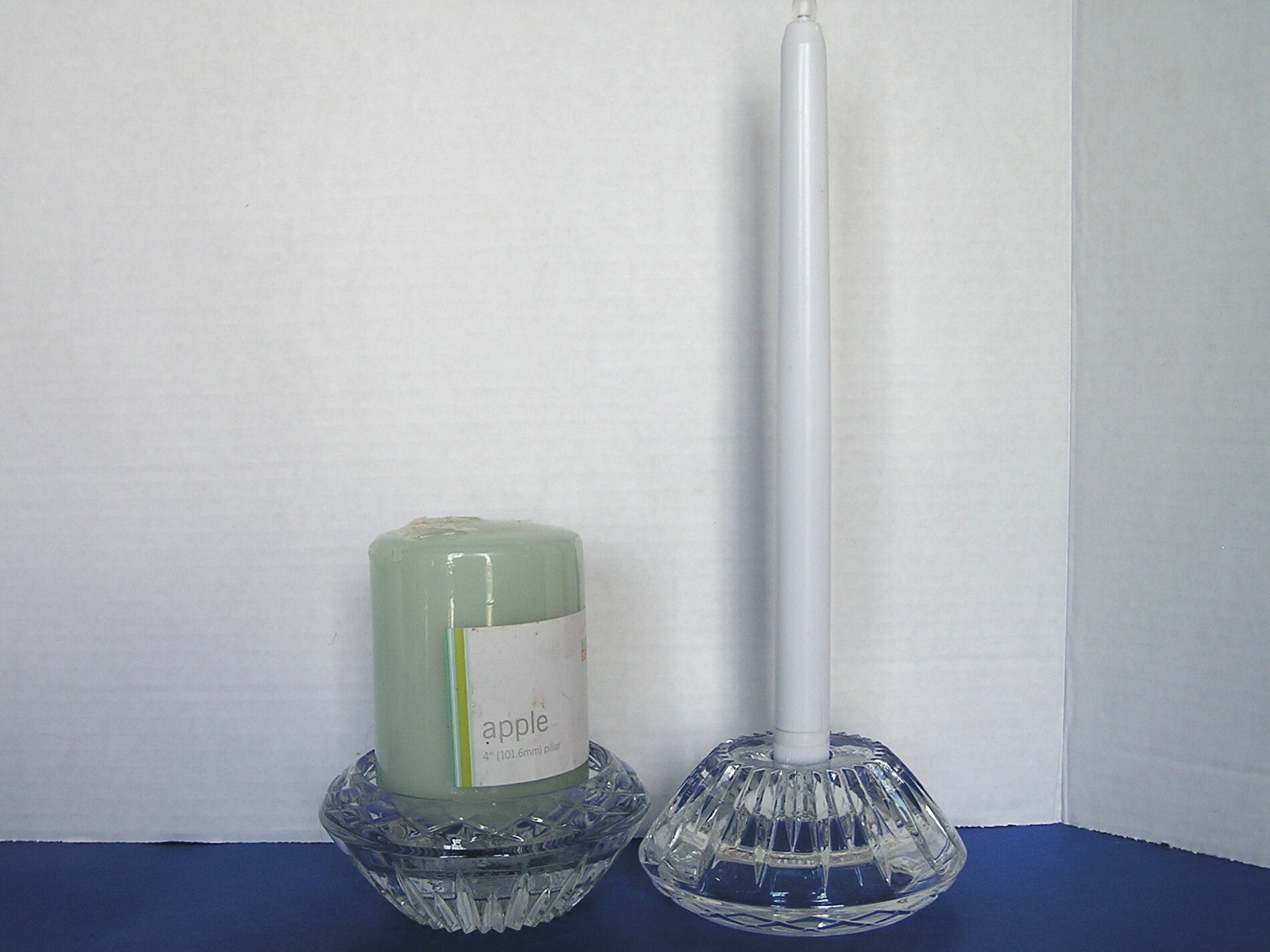 Princess House Crystal Royal Highlights 3-way Candle Holder Pair (2) - Etsy