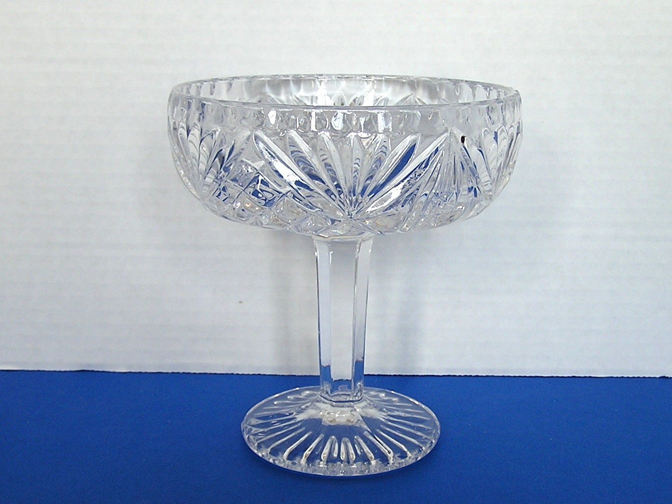 Vintage Cut Glass Compote Candy Dish - Etsy