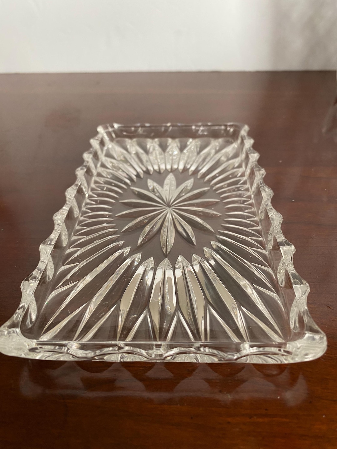 Vintage Crystal Vanity Tray - Etsy