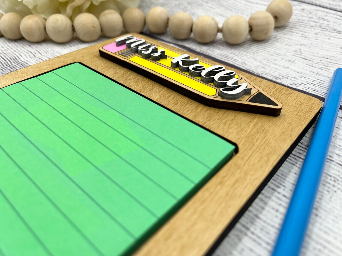 Sticky Note Holder. Notepad Holder. Teacher Gift. Office Gift. - Etsy