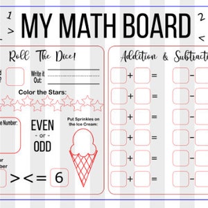 Math Games. Dry Erase Math Boards SVG. Math Games SVG. Cricut | Etsy