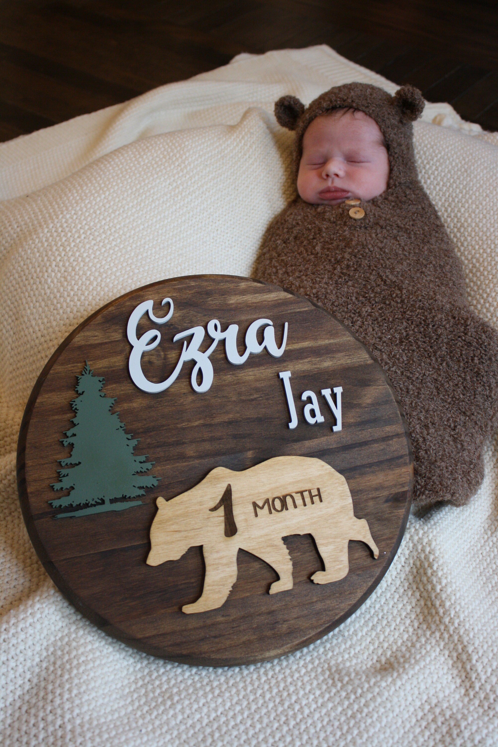 Baby Milestone Sign. Baby Milestones. Wooden Baby Sign. | Etsy