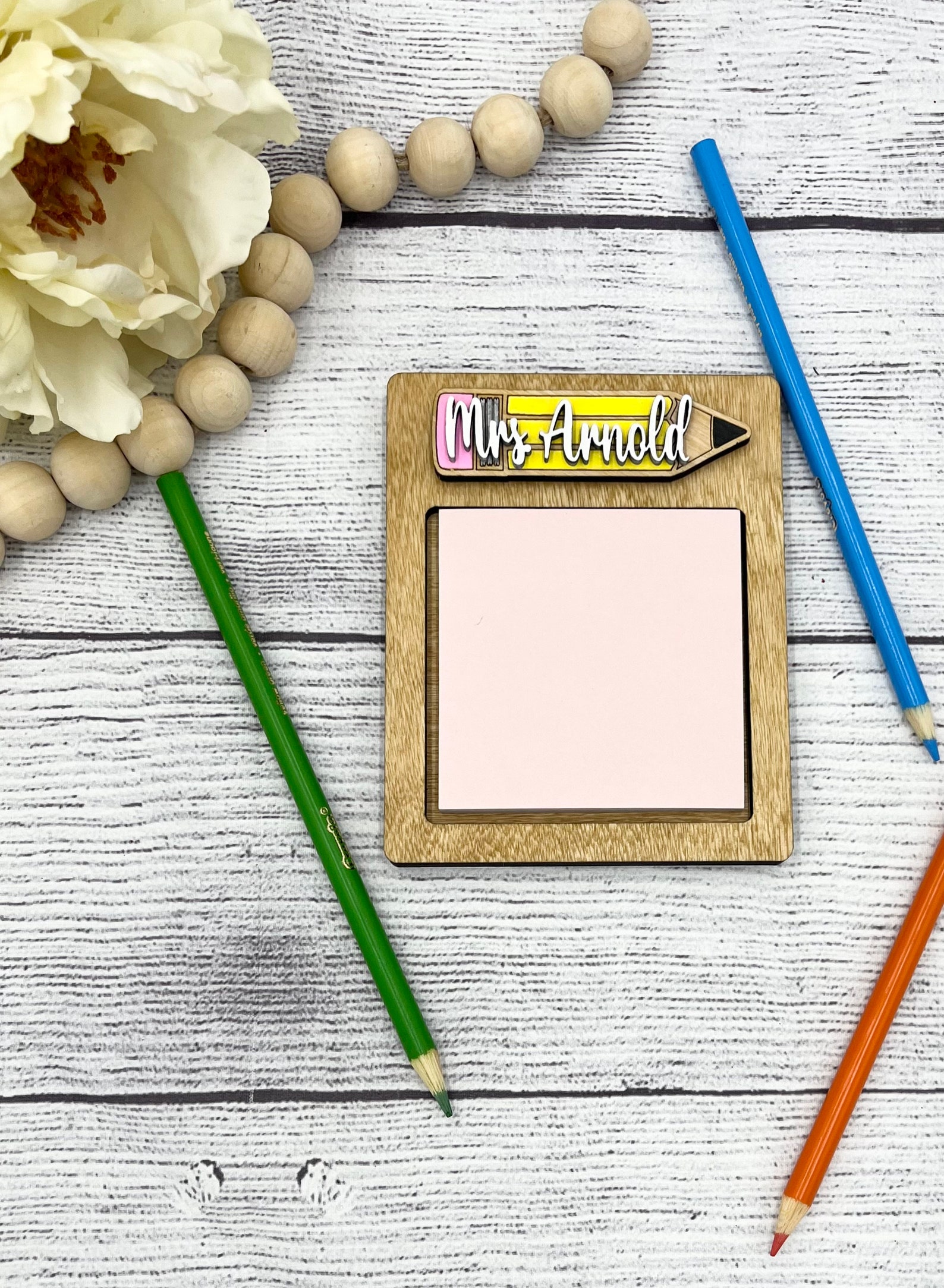 Sticky Note Holder. Notepad Holder. Teacher Gift. Office Gift. - Etsy