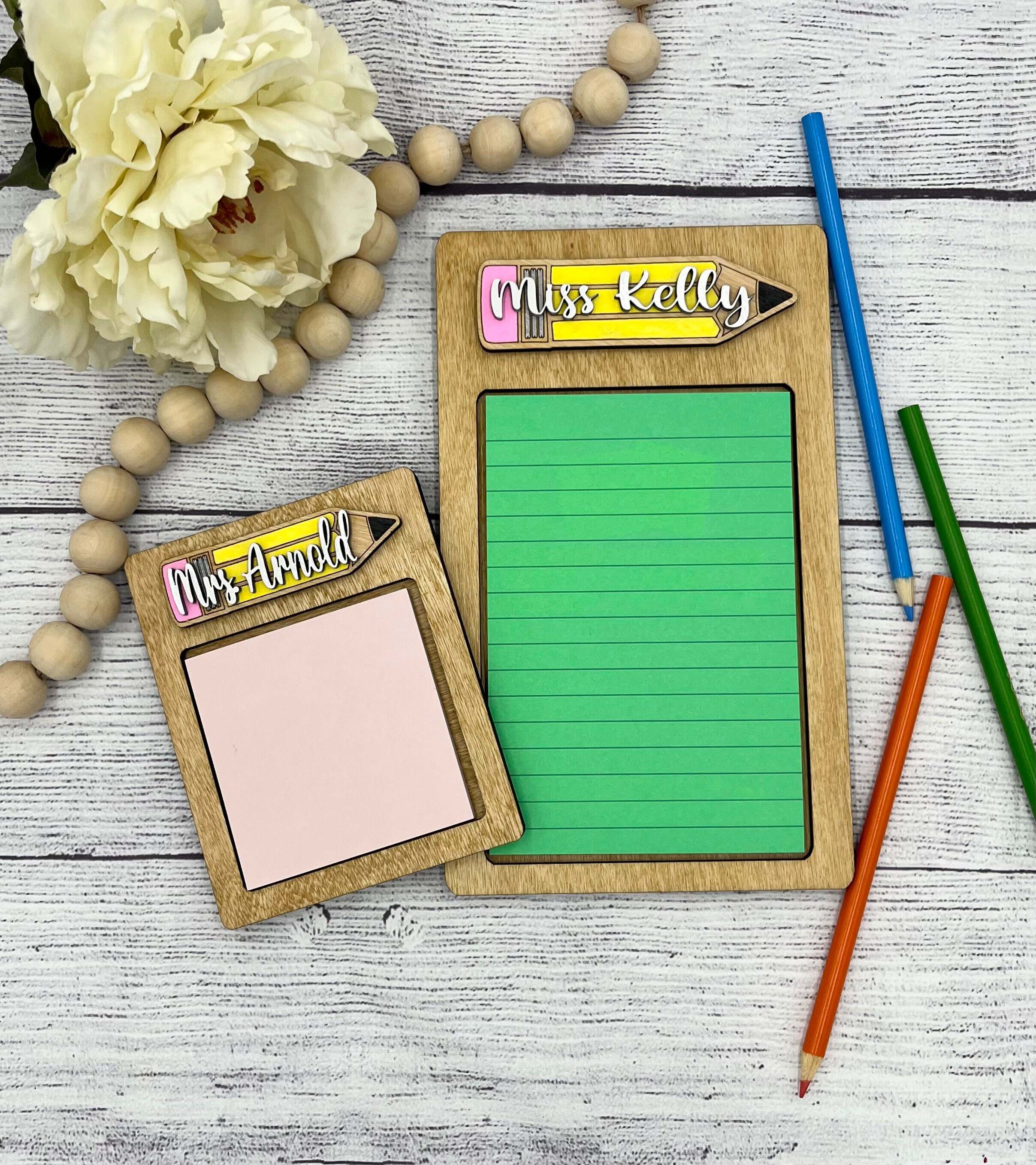 Sticky Note Holder. Notepad Holder. Teacher Gift. Office Gift. - Etsy