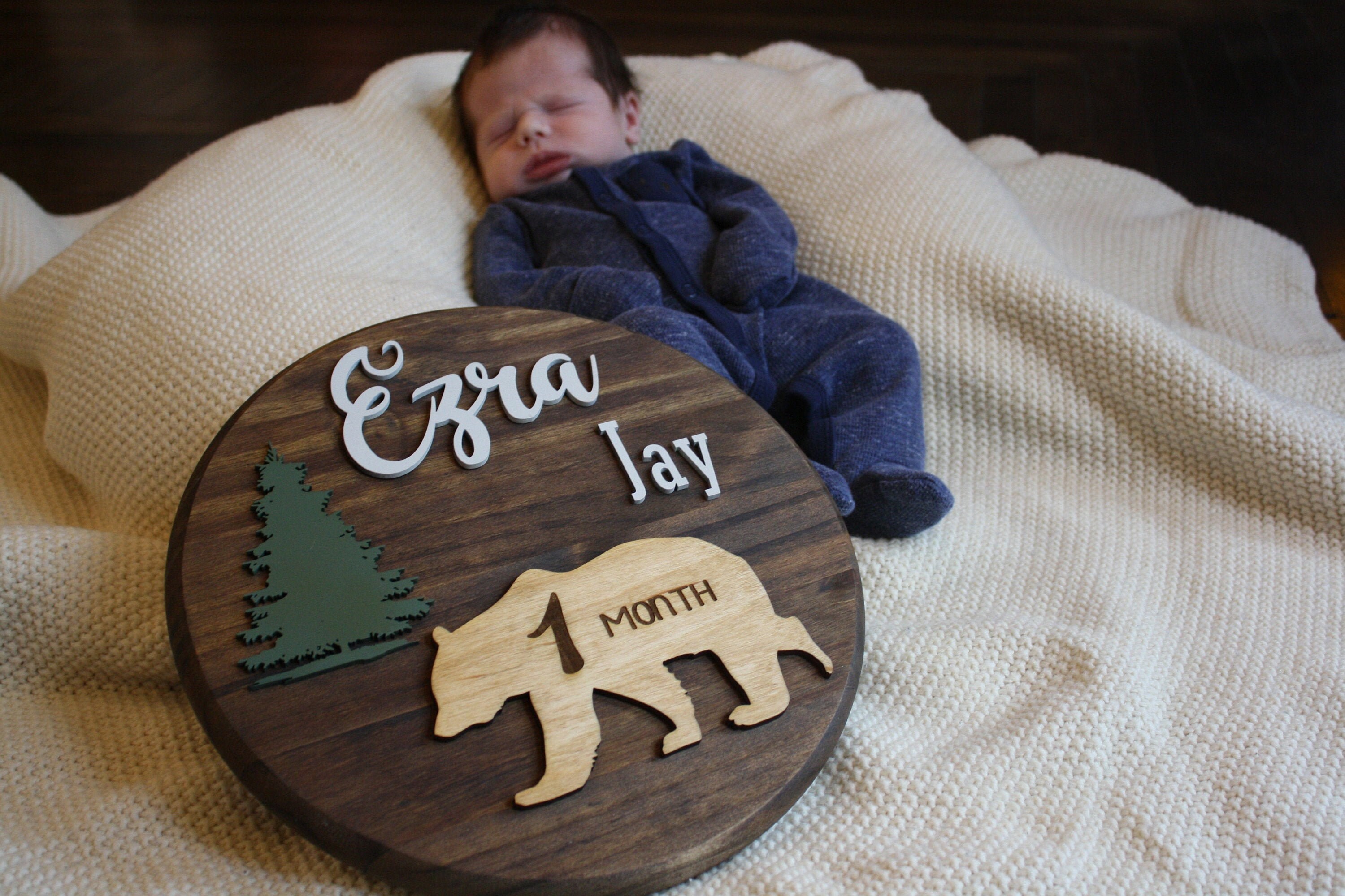 Baby Milestone Sign. Baby Milestones. Wooden Baby Sign. | Etsy