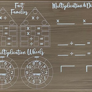 Multiplication SVG. Dry Erase Math Boards SVG. Math Laser Cut File ...
