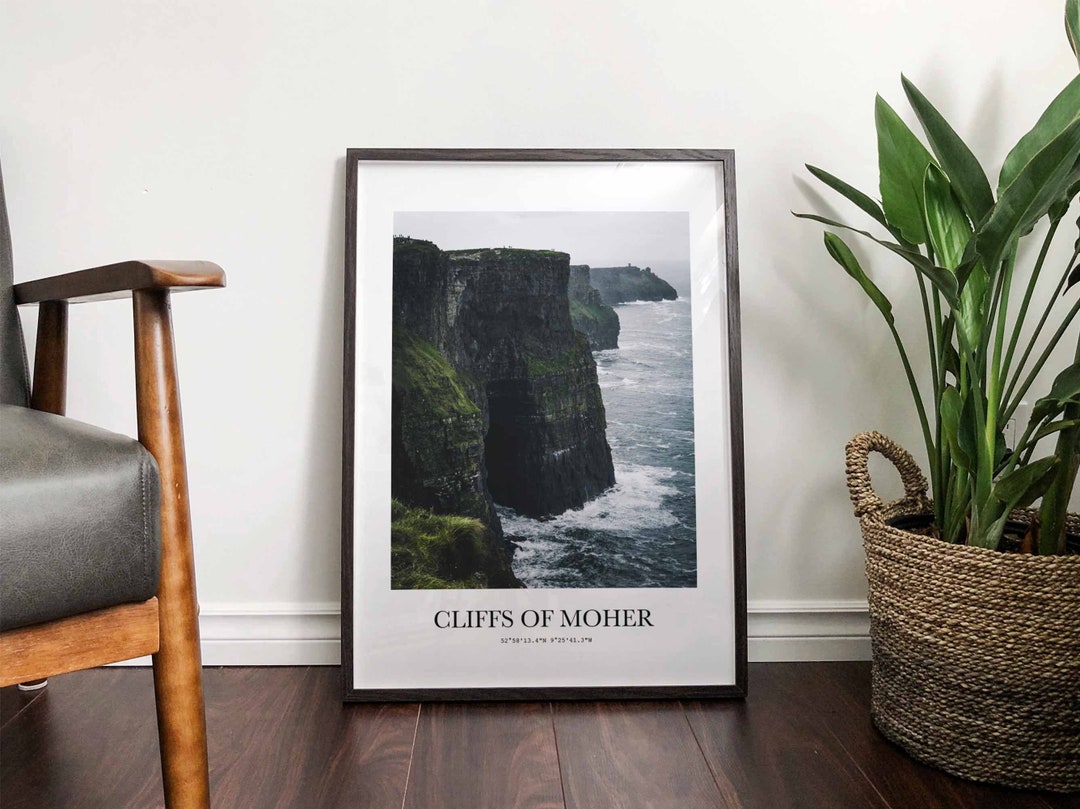 CLIFFS OF MOHER Poster- Nature Print - Coordinates Poster - Ireland ...