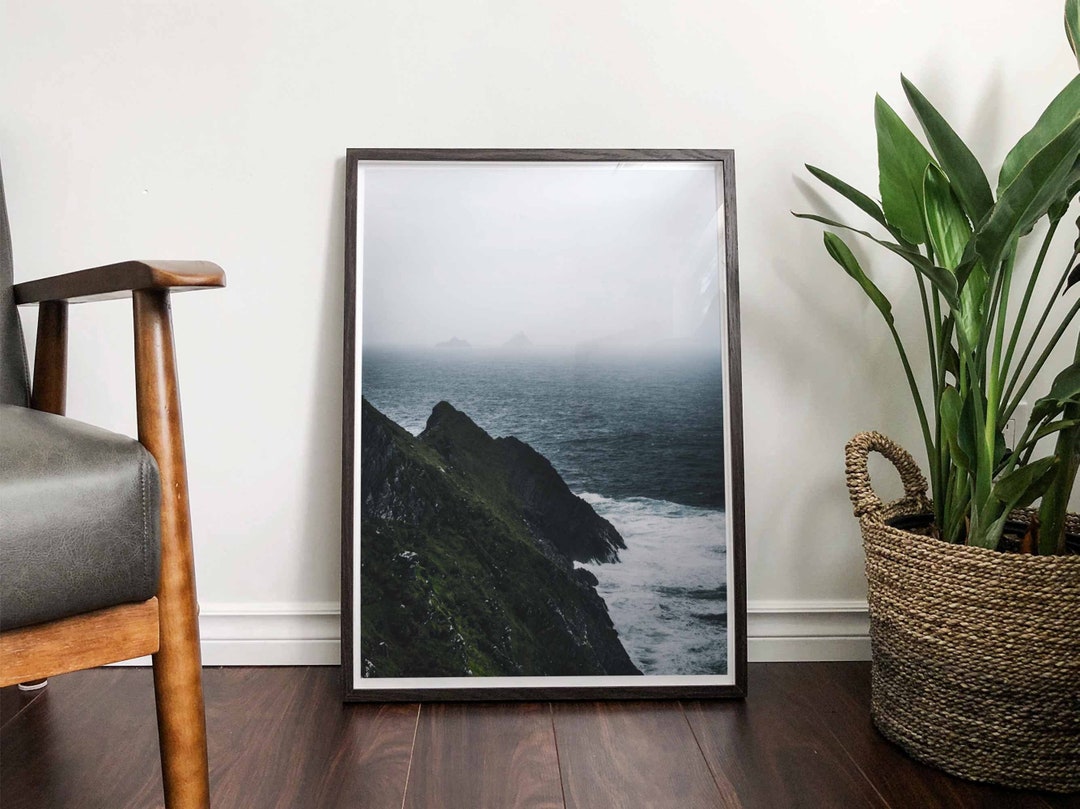 Skellig Island Print Ireland Printing Kerry Cliffs Poster Nature ...