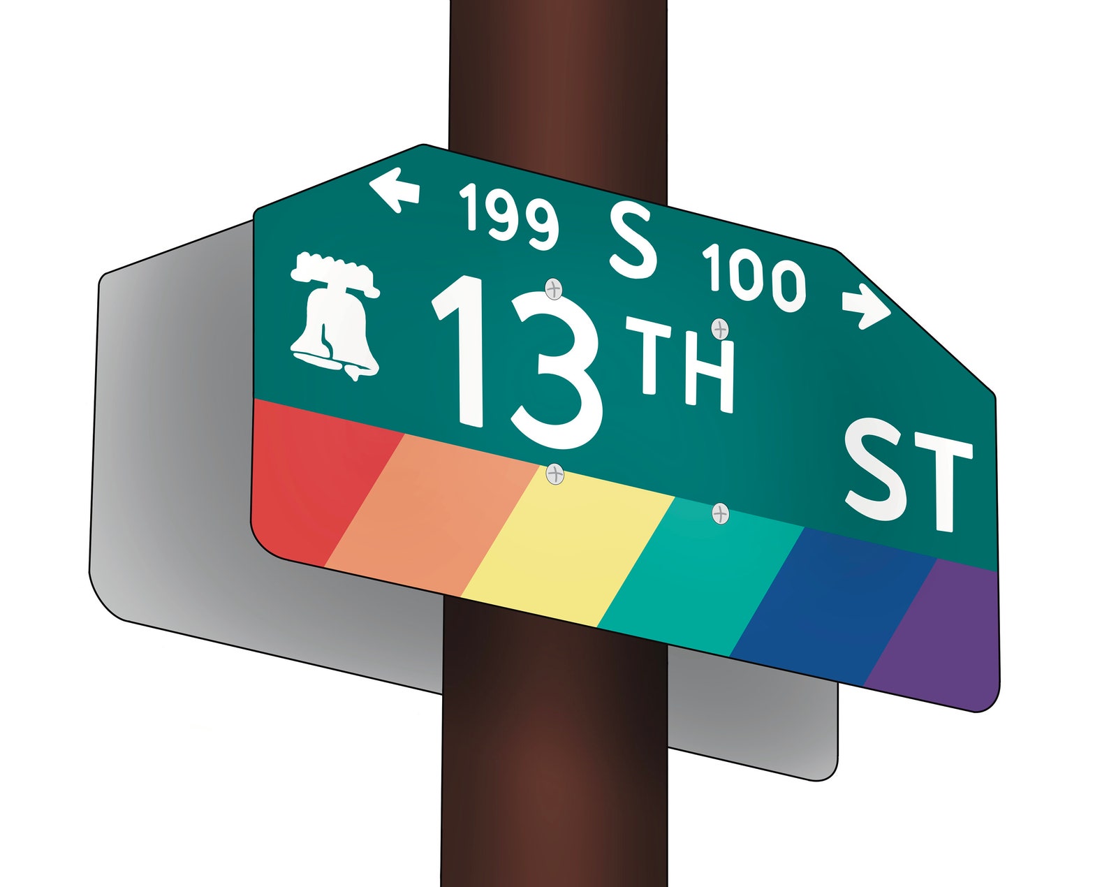 13th Street Sign Art, Philadelphia Street Sign, 13th Street Philly ...