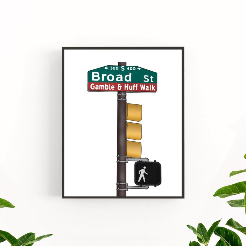 Broad Street Sign Art, Philadelphia Street Sign Art, Broad Street ...