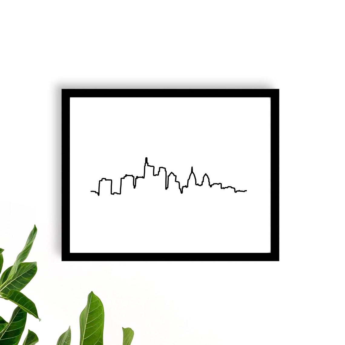 Philly Skyline Art Print, Philadelphia Skyline Wall Art, Philly Art ...