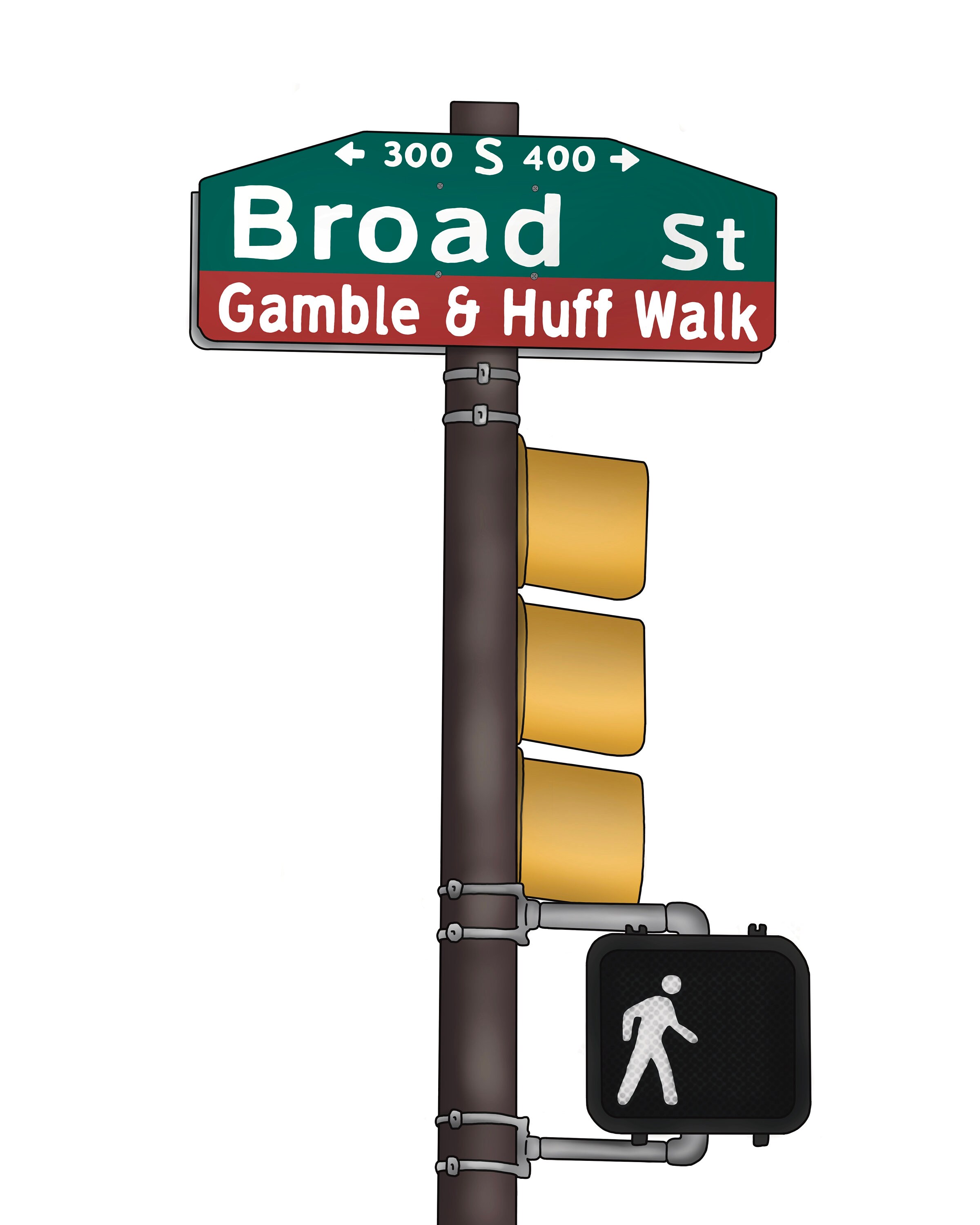 Broad Street Sign Art, Philadelphia Street Sign Art, Broad Street ...