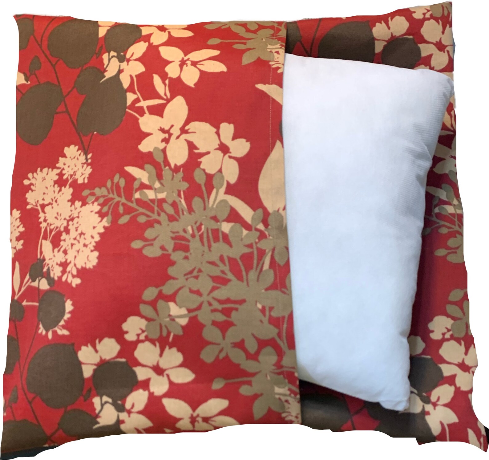 Red Floral Outdoor Pillow Cover Pillow Casing Pillow Sham - Etsy