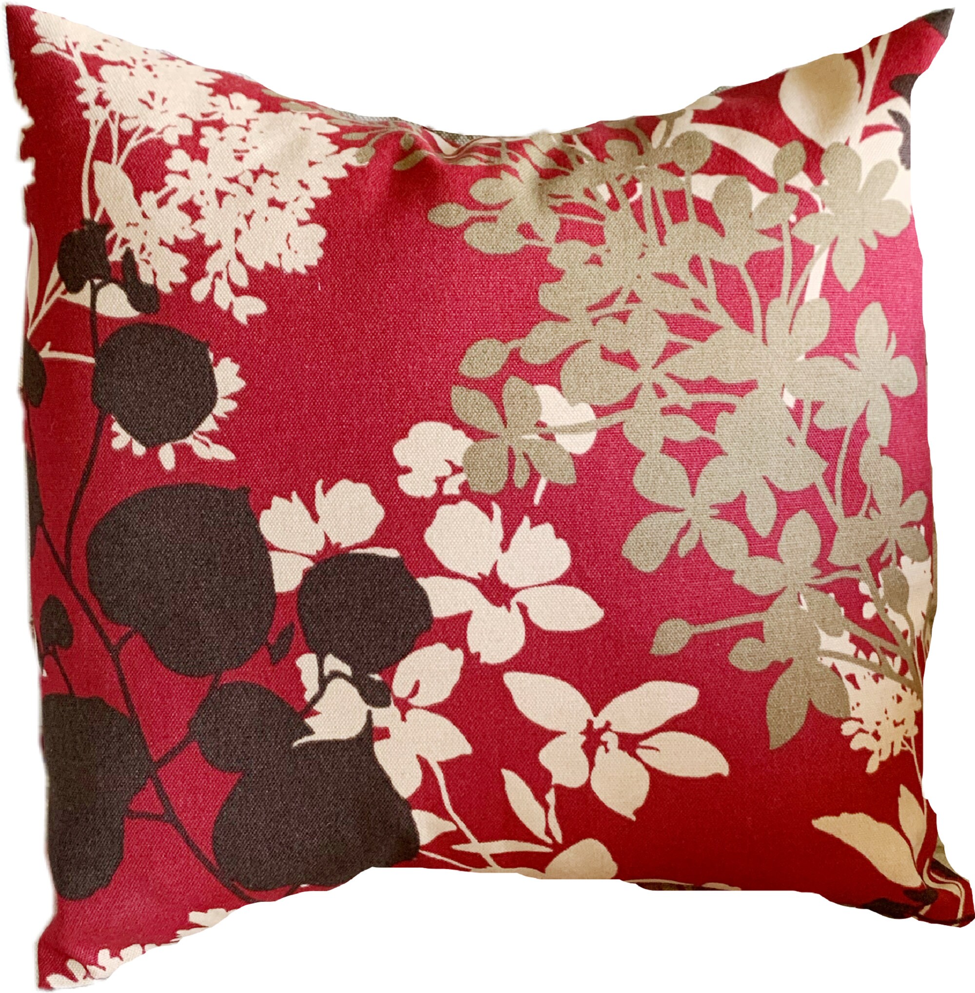 Red Floral Outdoor Pillow Cover Pillow Casing Pillow Sham - Etsy