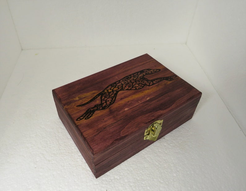 Greyhound Box Stained & Wood Burn Wood Trinket Box PICK ONE - Etsy
