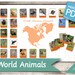 WORLD ANIMALS BOOK 7 Printable Cards 17 x 11 | Etsy