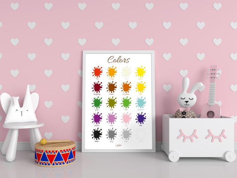 COLORS POSTER • Montessori Poster • Montessori Educational ...