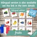 FRUITS real Pictures 50 Editable Montessori Cards Flash Cards ...
