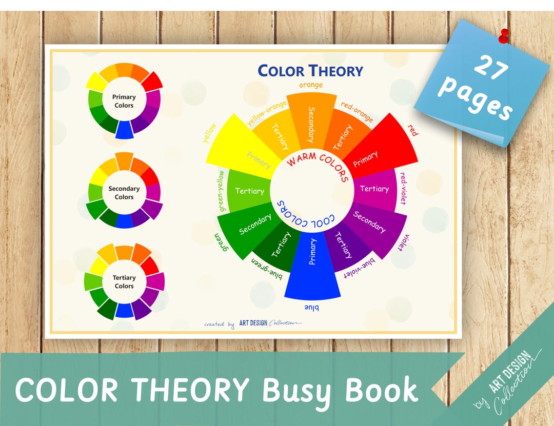COLOR Theory Busy Book Printable Preschool Activity Homeschool ...