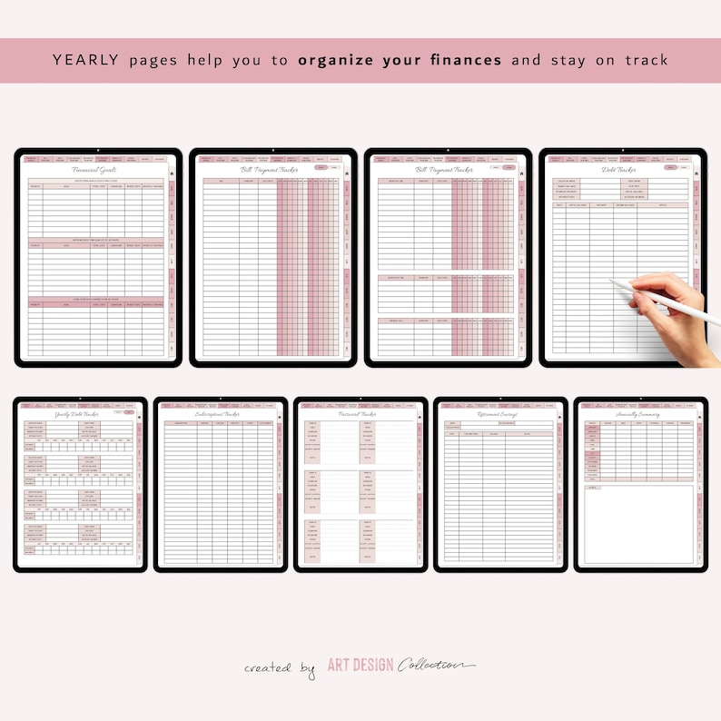 Digital BUDGET Planner, Goodnotes Digital Planner Digital Finance ...