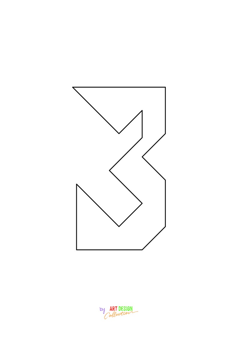 Tangram Number Cards, Montessori Learning Game, Tangram Puzzle Toy ...