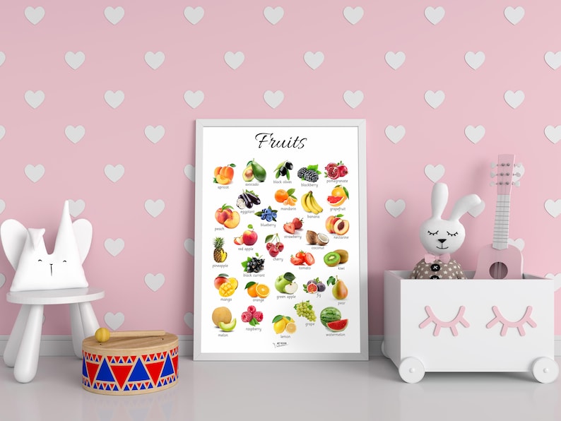 FRUITS POSTER • Montessori Poster • Montessori Educational ...