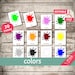 COLORS • 20 Editable Montessori Cards • Flash Cards Nomenclature ...