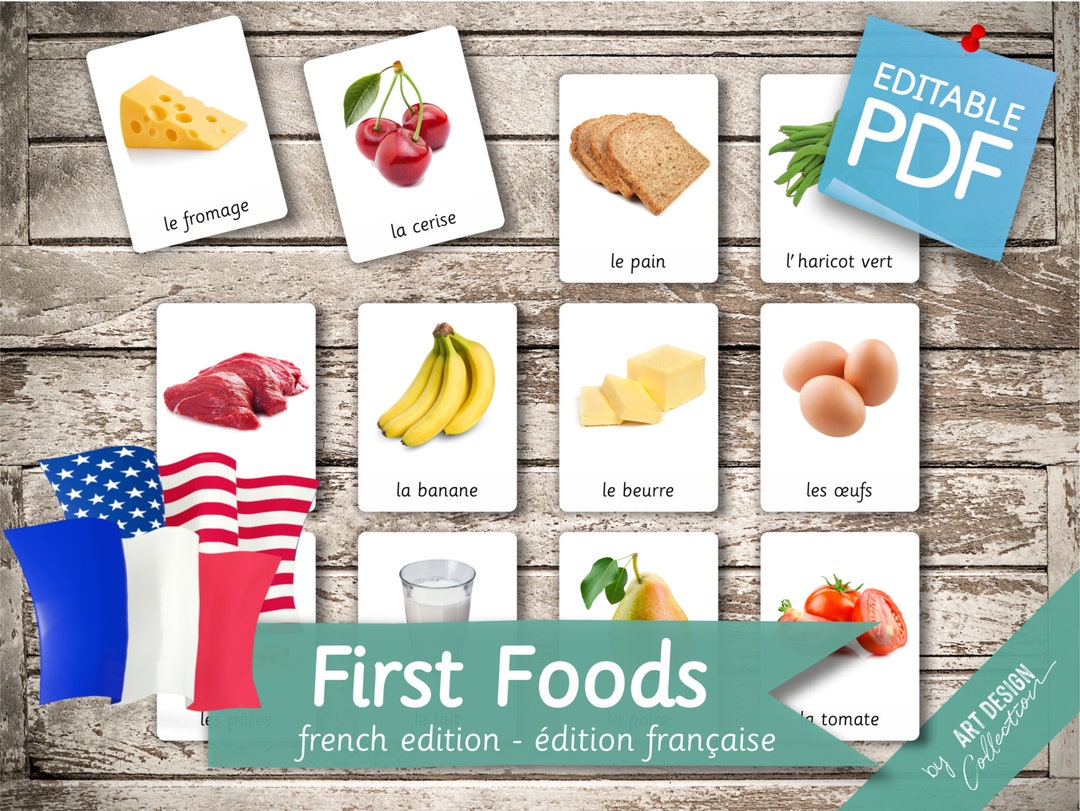 FIRST FOODS FRENCH Edition (real Pictures) • 92 French and 92 English ...