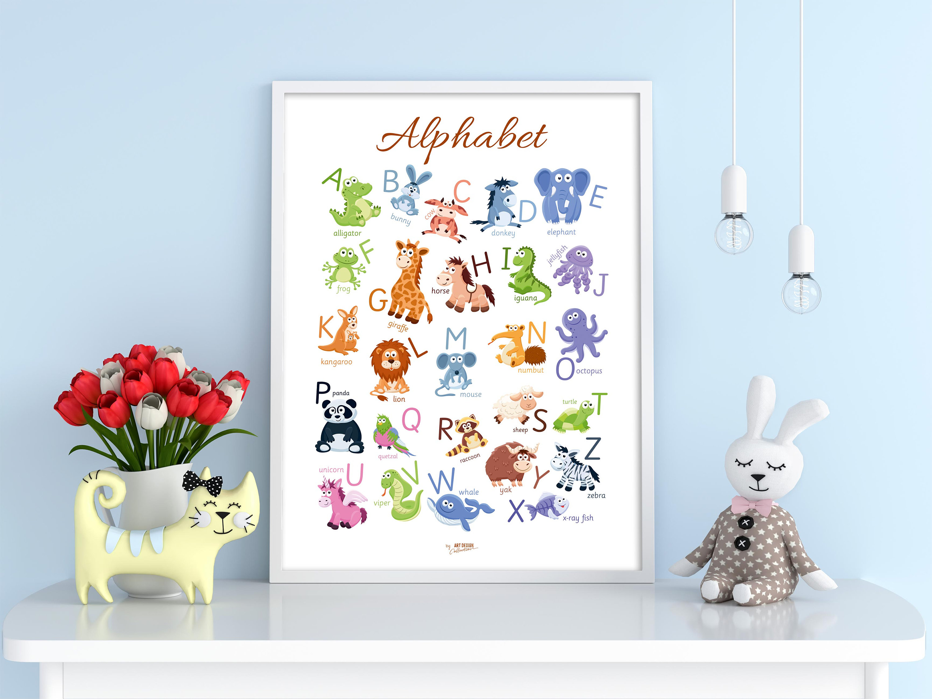 ANIMAL ALPHABET POSTER Montessori Poster Montessori | Etsy