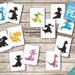 DINOSAURS SHADOW MATCHING Cards 60 Montessori Cards Flash - Etsy