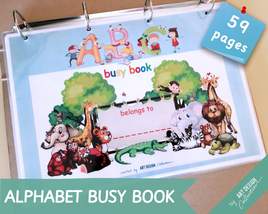 Alphabet Busy Book Printable Preschool Activity Homeschool Resources ...