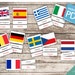 BUNDLE EUROPE flags Maps 114 Editable Montessori Cards - Etsy