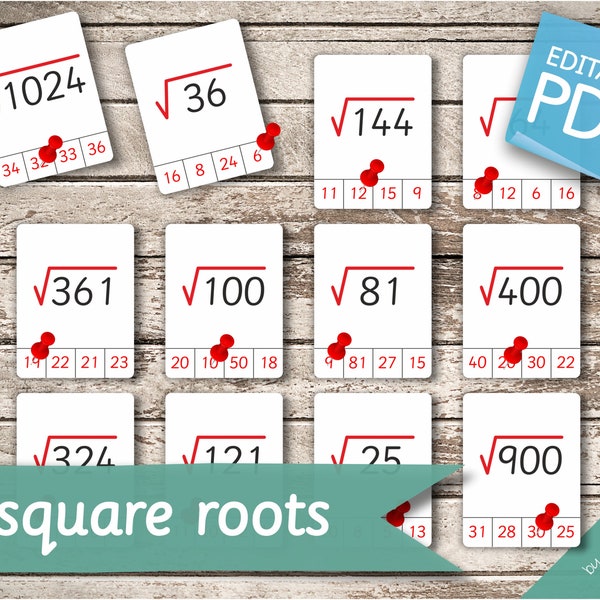 Sticky Notes Square Root 123 - Etsy New Zealand