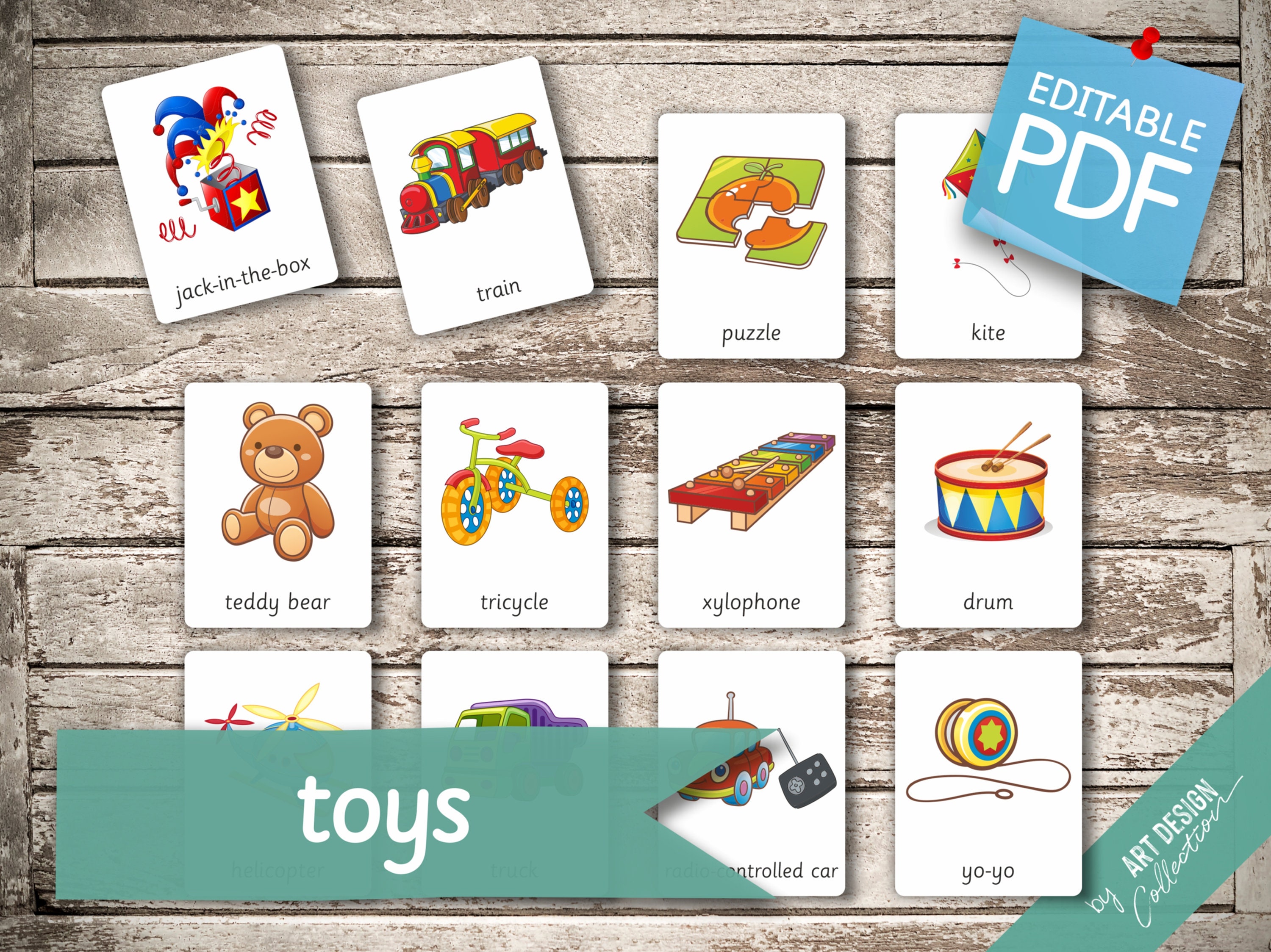TOYS 46 Montessori Cards Flash Cards Nomenclature - Etsy