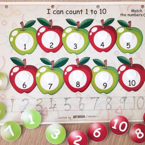 Count 1 to 10 Activity Busy Book Printable Preschool Homeschool ...