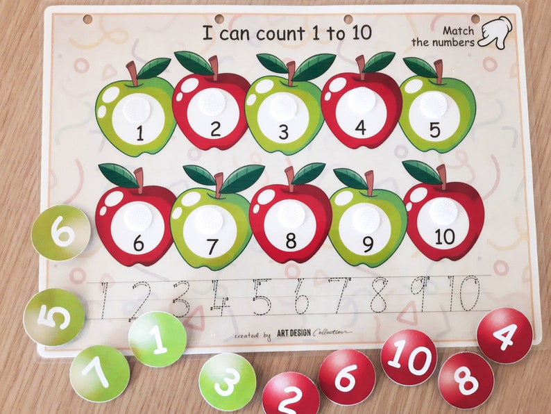Count 1 to 10 Activity Busy Book Printable Preschool - Etsy
