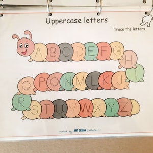 Alphabet Busy Book Printable Preschool Activity Homeschool Resources ...