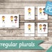 IRREGULAR PLURALS 54 Montessori Cards Flash Cards Nomenclature ...