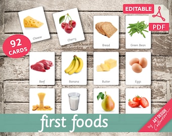 LIFE CYCLE of a BEAN 8 Editable Montessori Cards Flash Cards ...