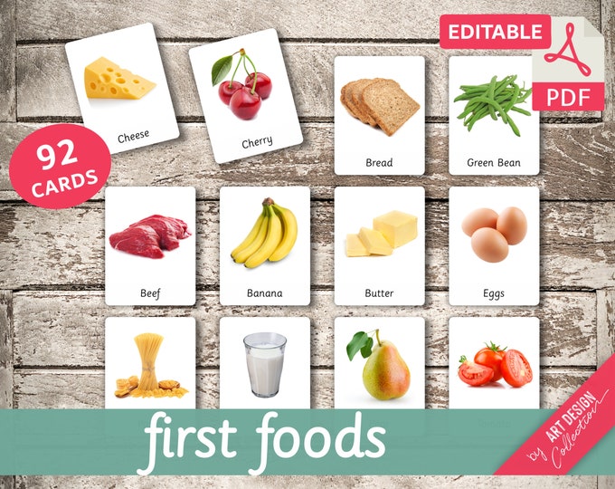 Food Flash Cards, Fruit and Vegetables Flashcards, Snacks Sweet Savoury ...
