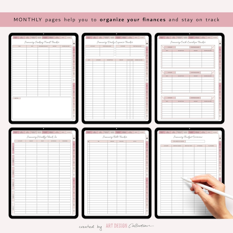 Digital BUDGET Planner, Goodnotes Digital Planner Digital Finance ...