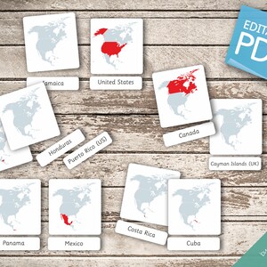 BUNDLE SOUTH AMERICA (flags, Maps) • 35 Montessori Cards • Flash Cards ...