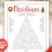 CHRISTMAS TREE Word Search Game Christmas Game Holiday Christmas Party ...