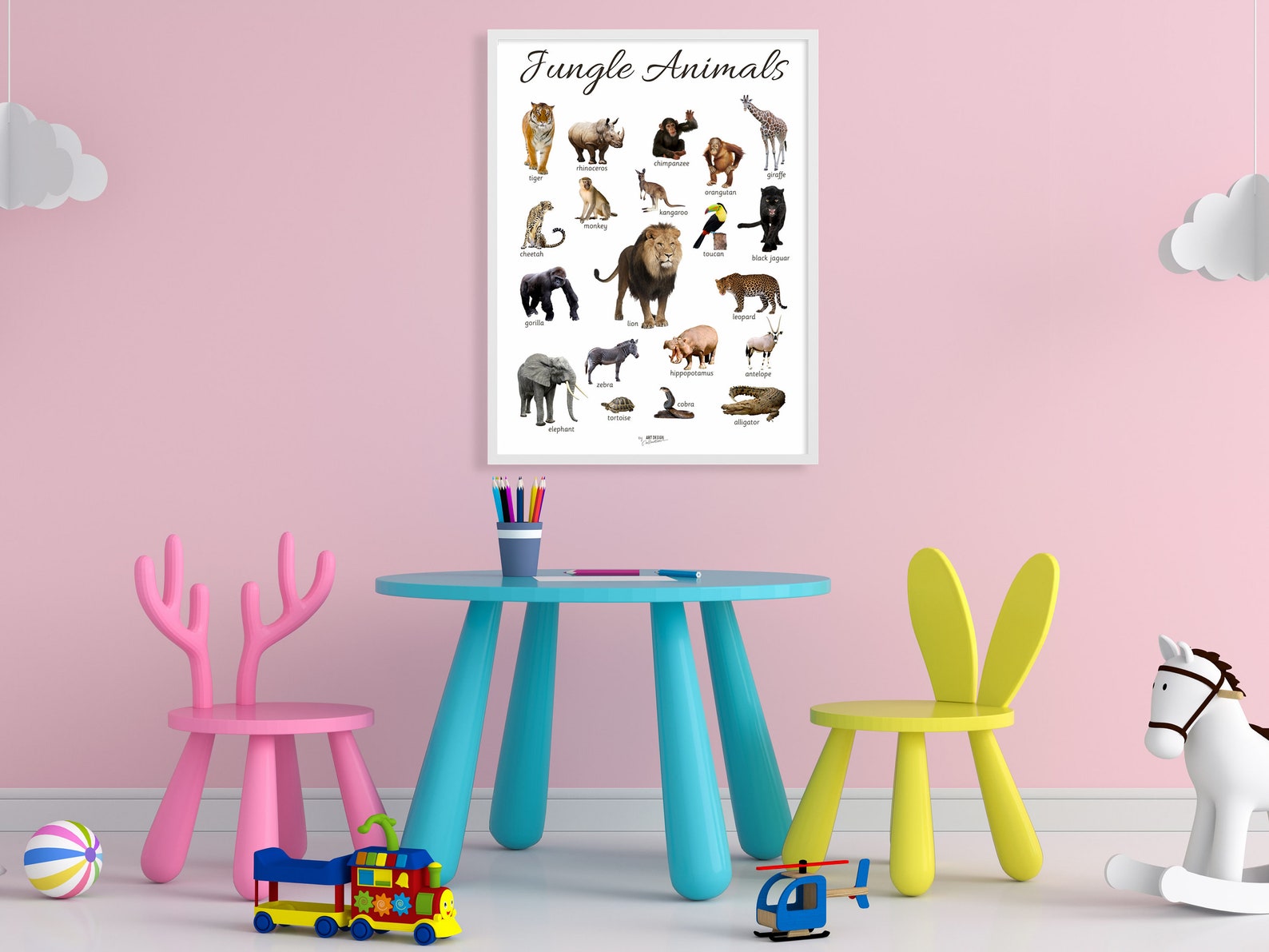 JUNGLE ANIMALS POSTER • Montessori Poster • Montessori Educational ...