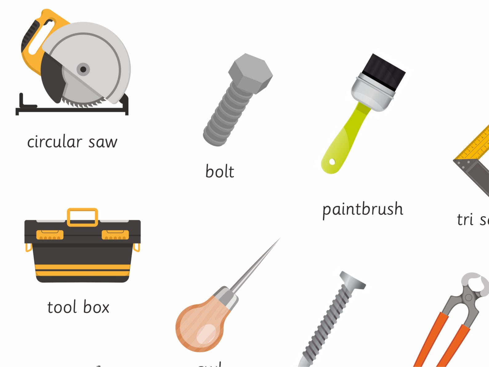 TOOLS POSTER Montessori Poster Montessori Educational - Etsy